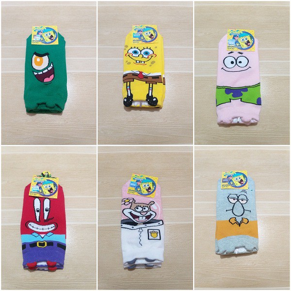 Ankle Sokcs Spongebob Cast Korean Iconic Socks | Shopee Singapore