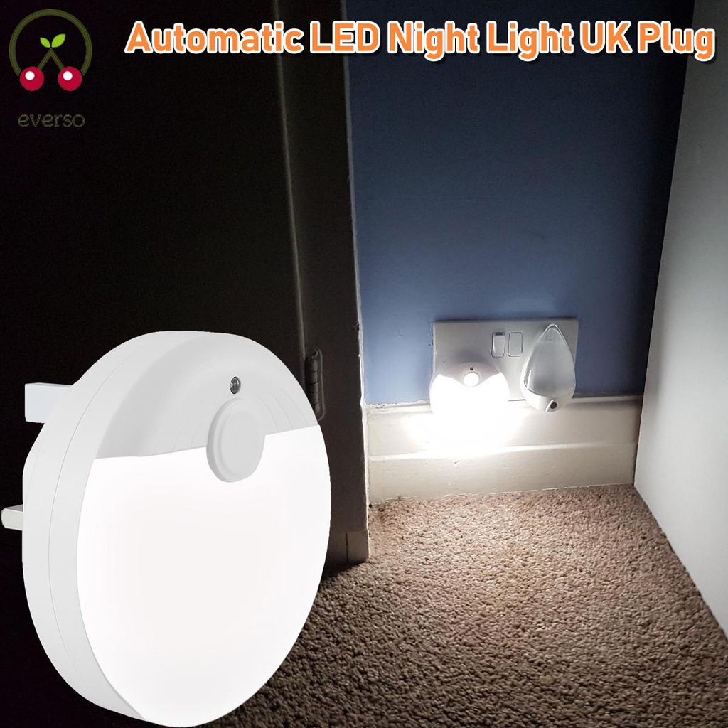LED Night Light Plug-in Wall Light Warm White Light Sensor Light for ...