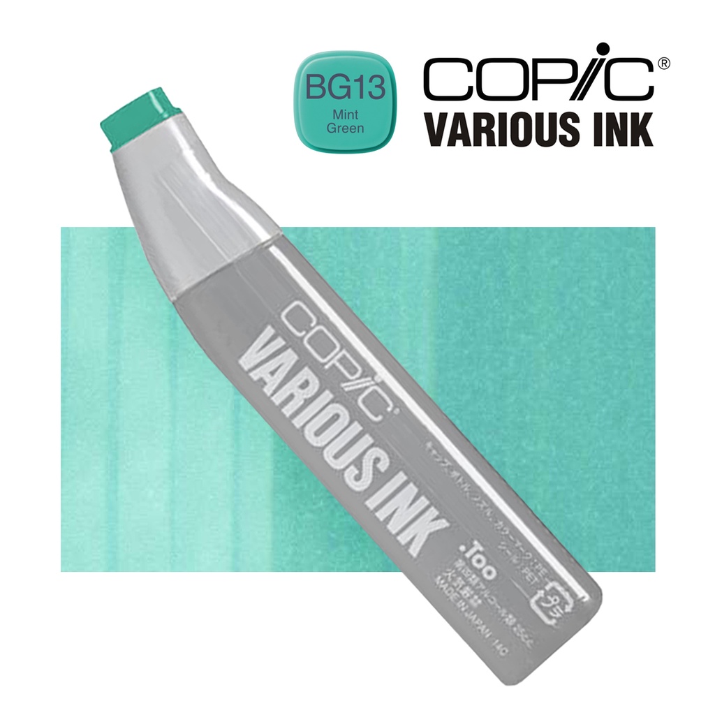 Copic Various Ink Refill ( BG13 ) - 25ml - Mint Green - for Copic Classic, Sketch, Ciao, Wide ...