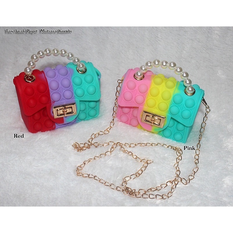 Viral pop it Kids Toy Wallet / Cute mini Pearl Kids Bag Original FREE ...