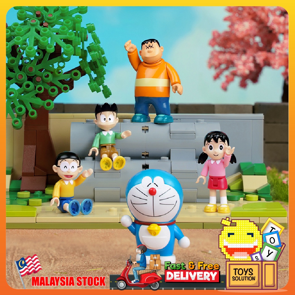 Keeppley K20409 Doraemon Playing Park Scene Building Blocks Toys Nobita ...