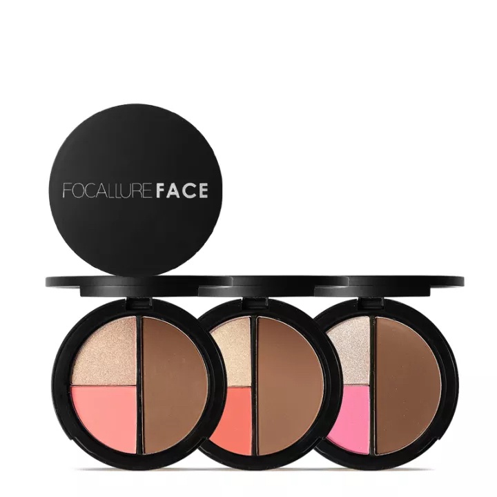 Focallure 3 Color Highlighter Blush Powder FA20 | Shopee Singapore