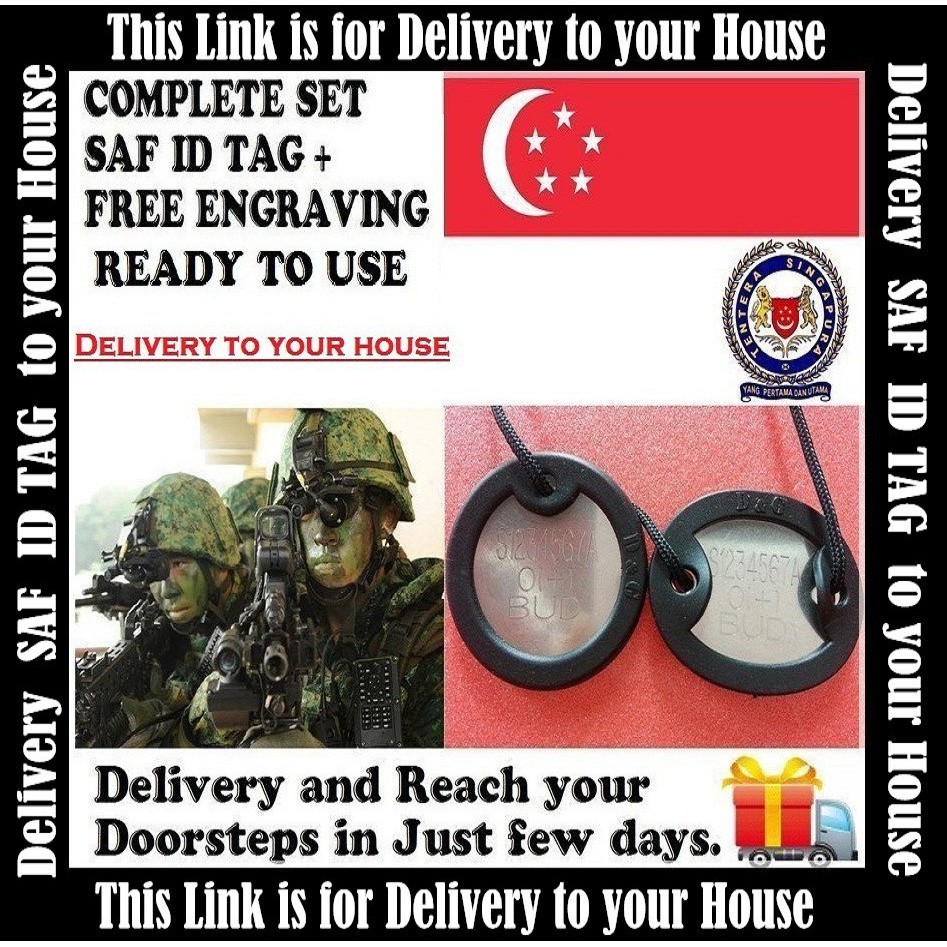 (SG seller)Dog Tag id tag SAF ID TAG singapore military dog tags , saf ...