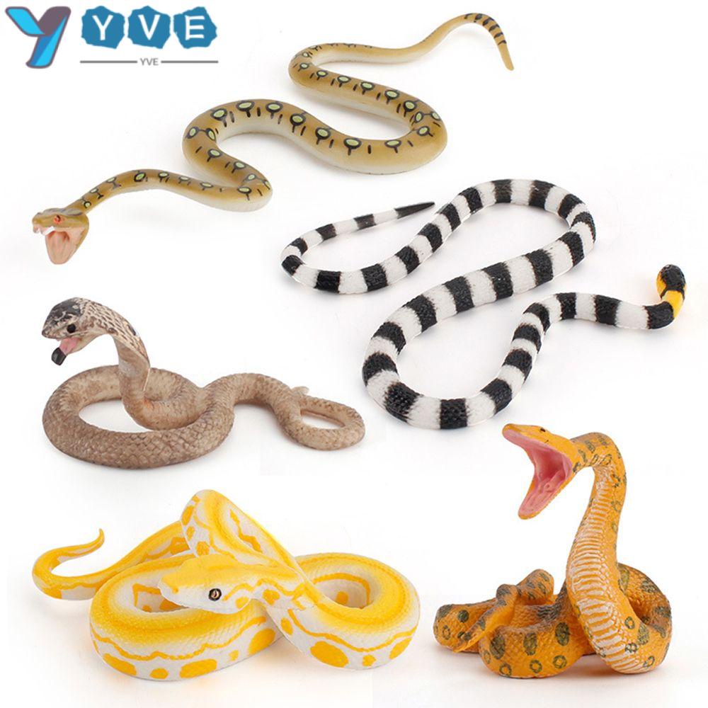 YVETTE Funny Snake Toys Mischief Animal Model Simulation Snake ...
