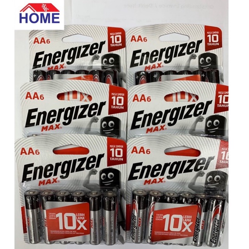 [Bundles Deal] 6 x Energizer Max AA /AAA Alkaline Batteries (6pcs per ...