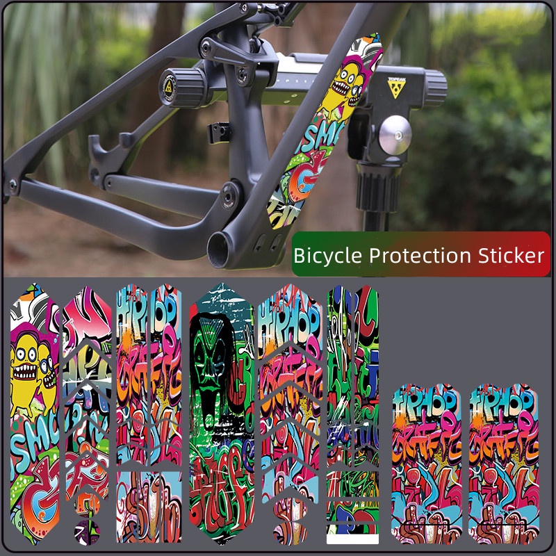 1Set Bicycle Protection Sticker Cycling Repair Scratch Decals Anti ...