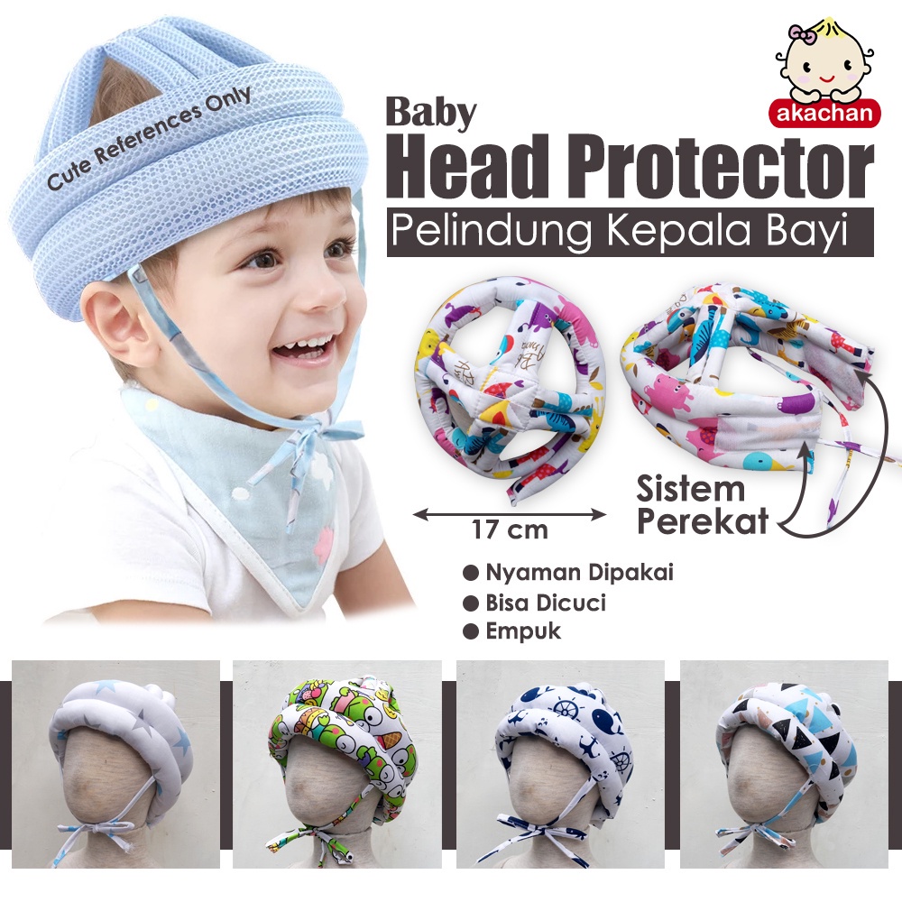 Baby Head Protector - Soft Fabric Material Helmet Head Protector ...