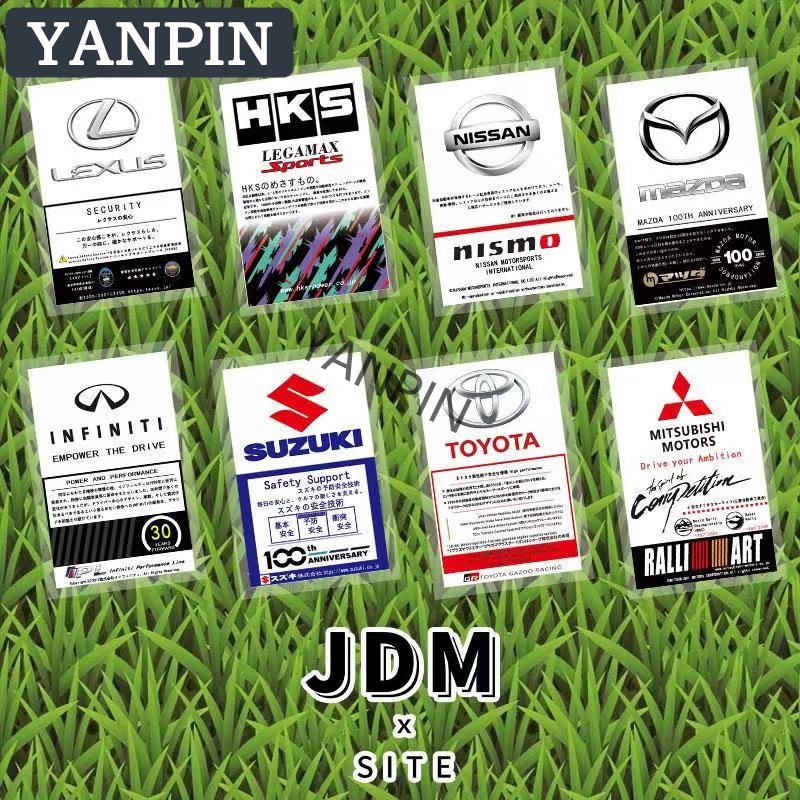 【JDM】Car Electrostatic Sticker Windshield Decorate Electrostatic ...