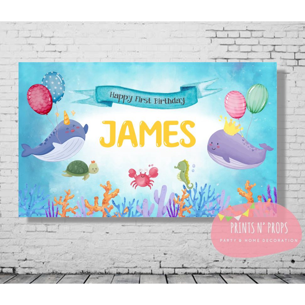 Printed and Personalised Birthday Banner /Full Month Banner/Birthday ...
