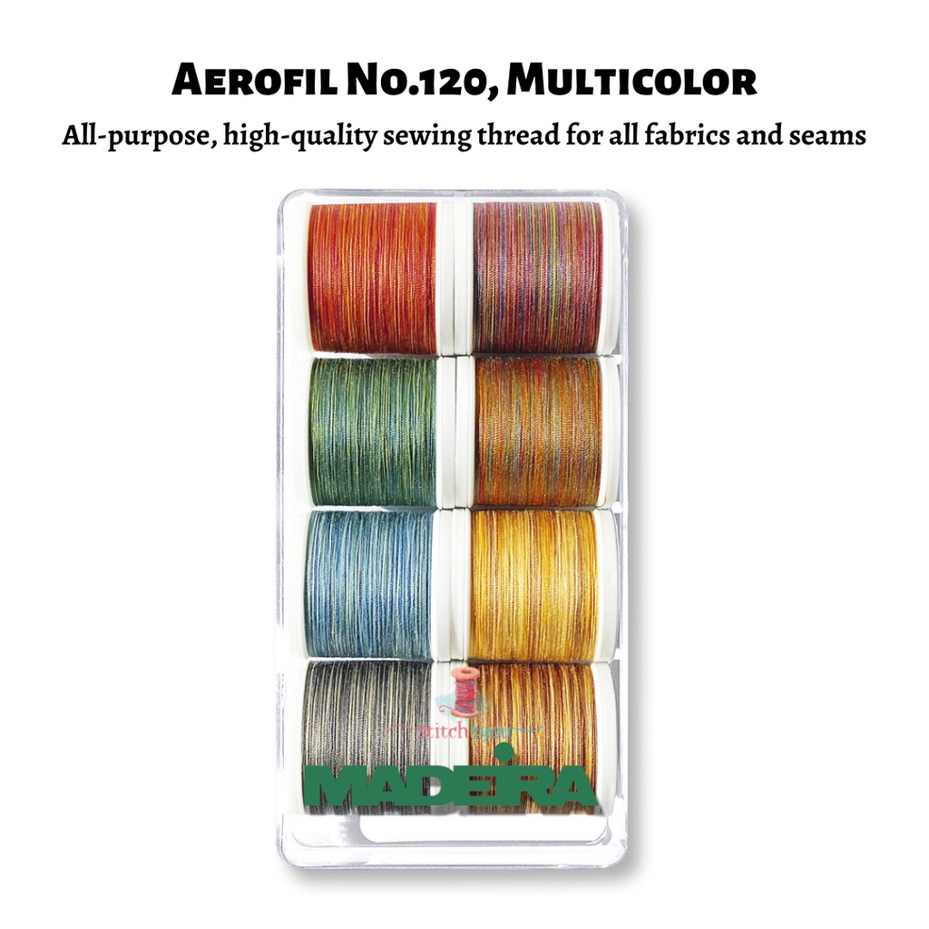 Madeira Sewing Thread, Aerofil No.120 Multicolor Set (400m) | Shopee ...
