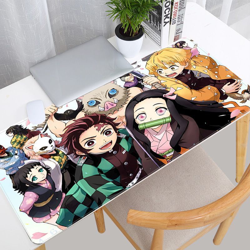 Anime Demon Slayer Kimetsu No Yaiba 80x30/90x40cm Large Keyboard Desk ...