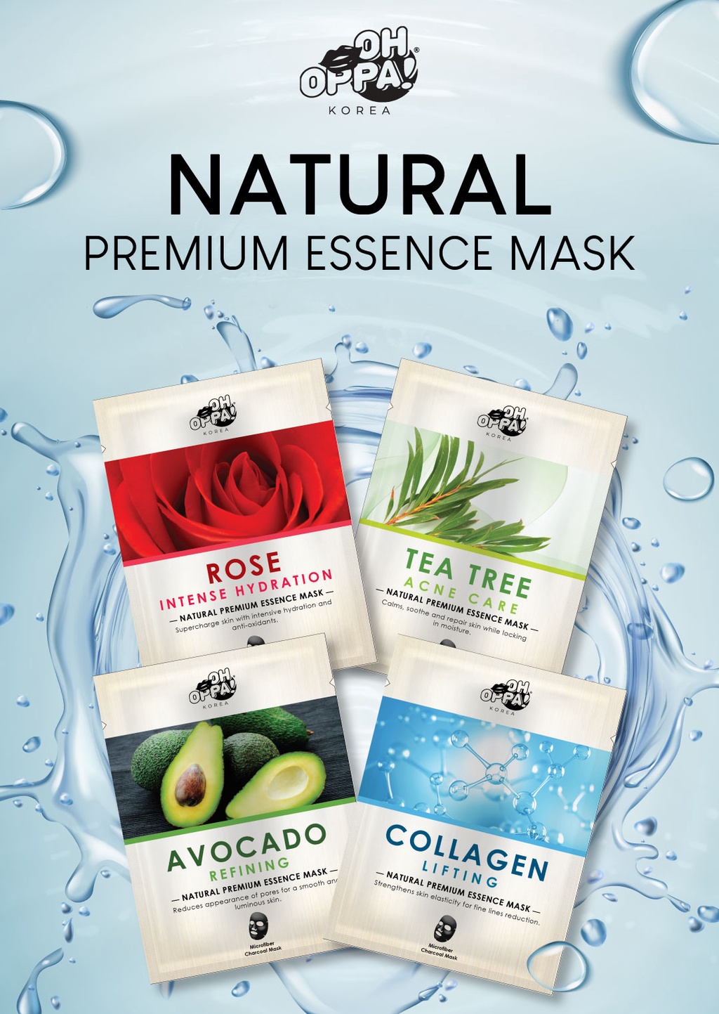 [ Bundle 2 ] Oh Oppa Natural Premium Essence Mask Series 10s/Pack ...