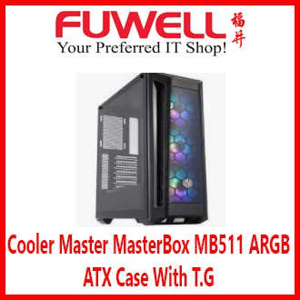 Cooler Master MASTERBOX MB511 ARGB ATX Case With Tempered Glass ...