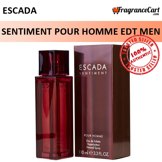 Escada Sentiment Pour Homme EDT for Men (100ml) [New 100% Authentic ...
