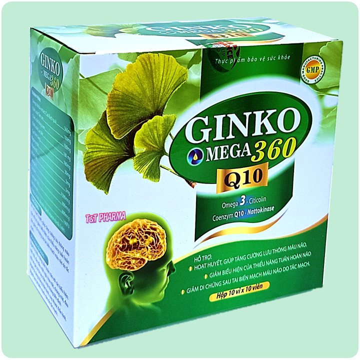 Ginko Omega 360 Q10 Oral Tablets - Brain Supplement Helps To Increase Cerebral Circulation ...