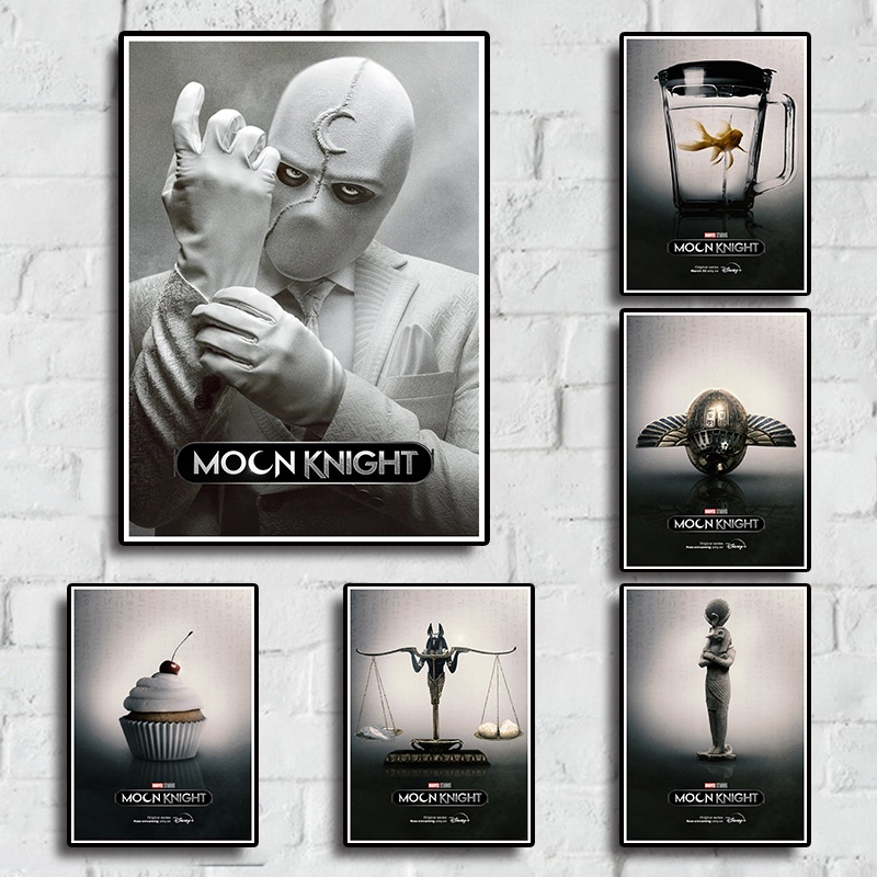 Marvel Superhero Moon Knight Retro Kraft Poster Home Bar Cafe Room ...