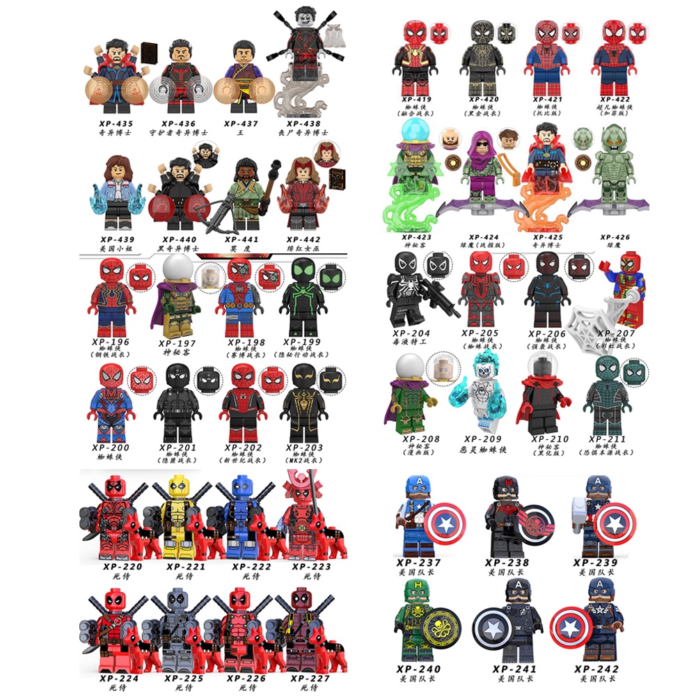 Marvel The Avengers Building Blocks Toys Series SpiderMan Doctor ...