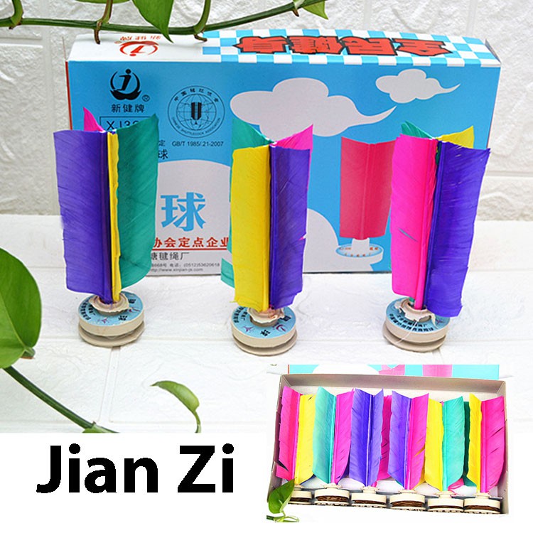 Jian Zi Chapteh Feather Shuttercock Chinese Feather Traditional Kicking ...