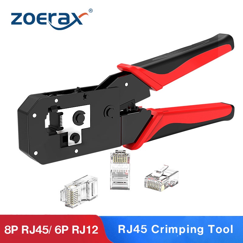 ZoeRax RJ45 Crimping Tool, All-in-one Ethernet Network LAN Cable ...