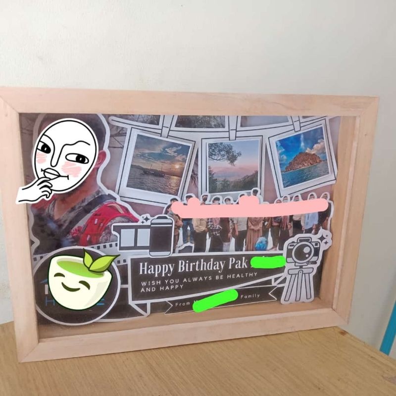 [KADO/Birthday/School/Office GIFT] Risyamel.co Pop Up Frame / 3D Frame ...