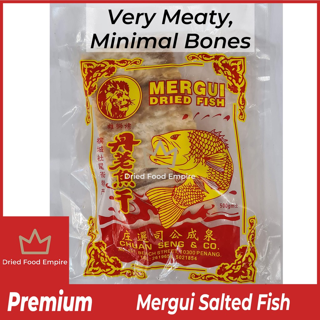 500G Premium Dried Salted Fish Mergui Dried Fish 顶级咸鱼 | Shopee Singapore