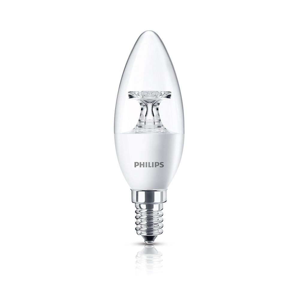 Philips LED Candle Light Bulb 5.5W Amber E14 220-240V | Shopee Singapore