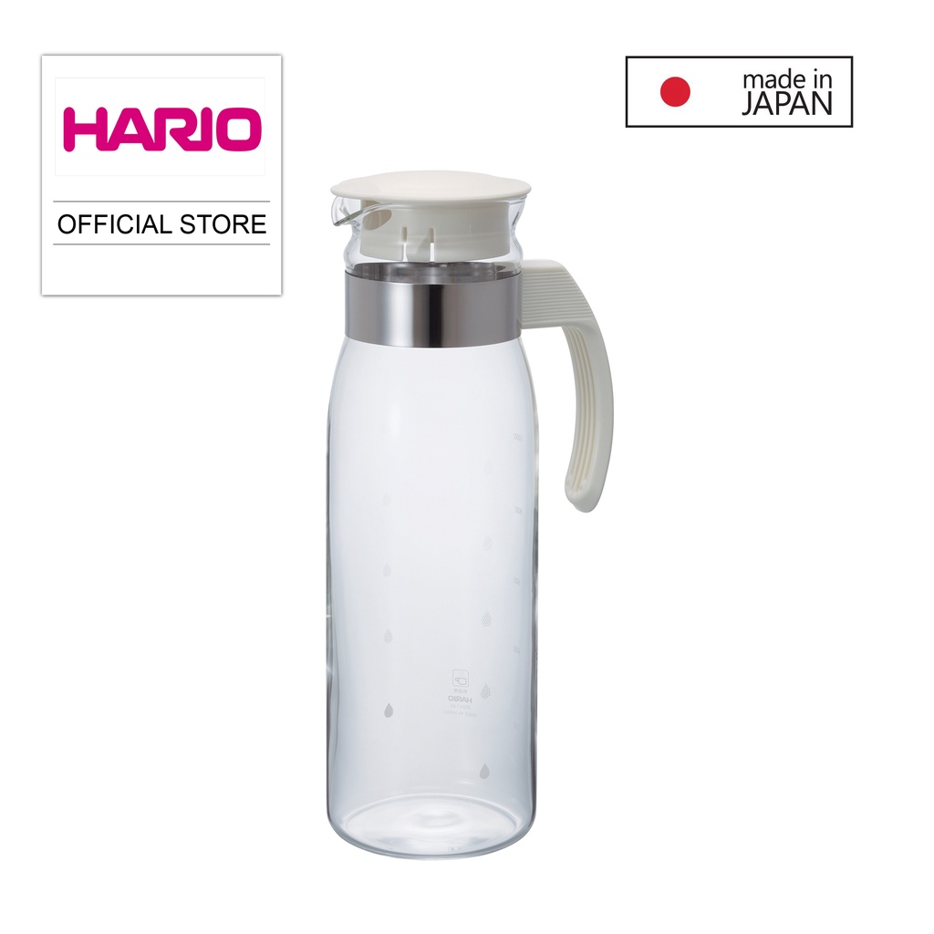 Hario (MADE IN JAPAN) Slim N 1400ml Refrigerator Pot (Off-White) RPLN-14 OW | Shopee Singapore