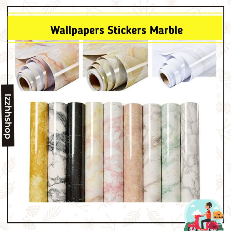 Wallpaper STICKER MARBLE 60CM*5M/wallpaper Table/almari/Kitchen ...