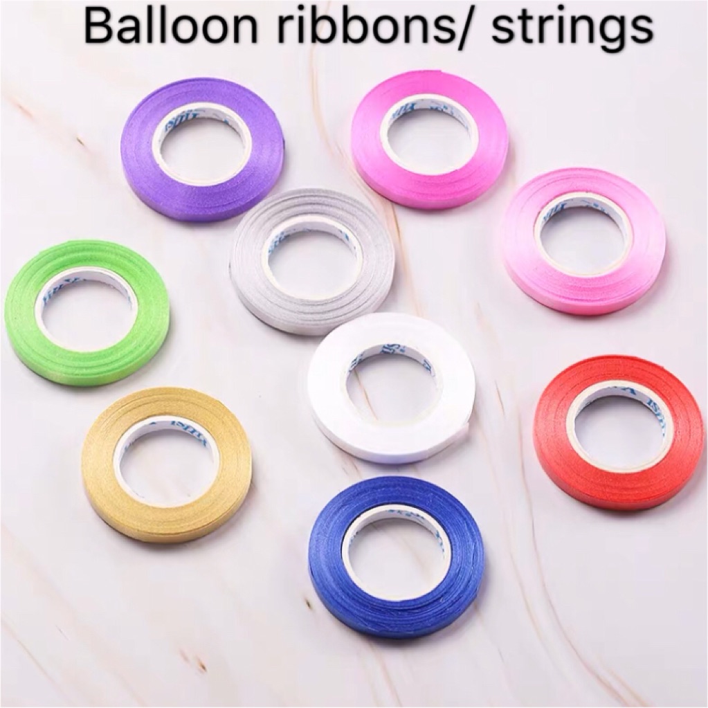 (SG seller) Plain coloured Balloon strings / Ribbons for latex balloons ...