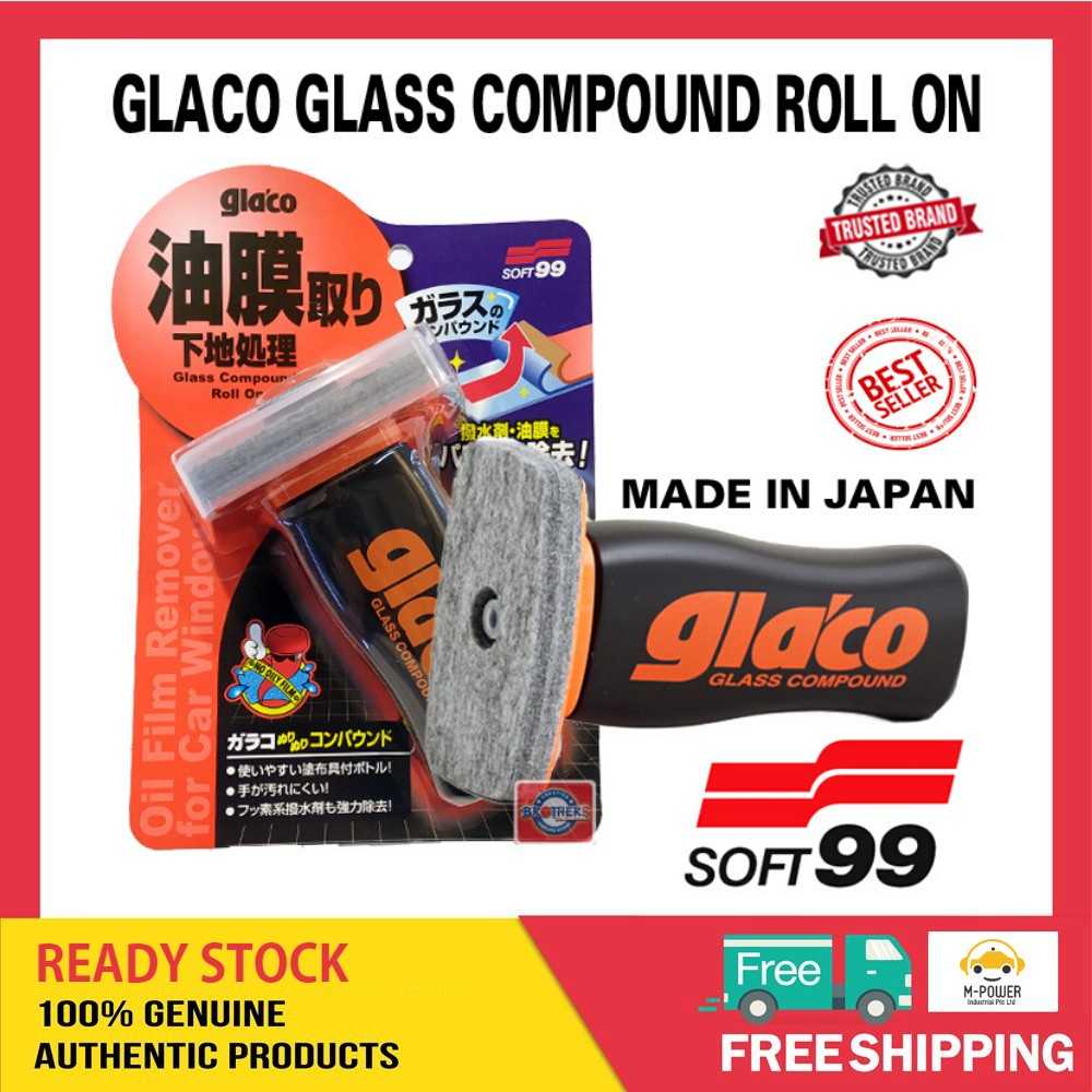 Soft 99 Glaco Glass Compound Roll On - (Oil Film Removal - Refresh your ...