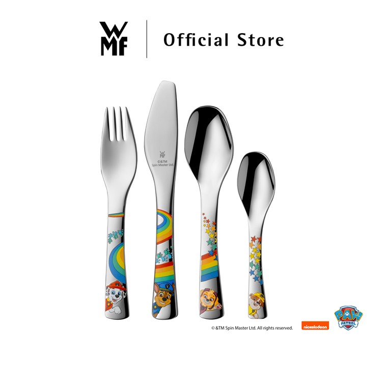 WMF Paw Patrol Kids Cutlery Set 4-Pcs Stainless Steel | Shopee Singapore