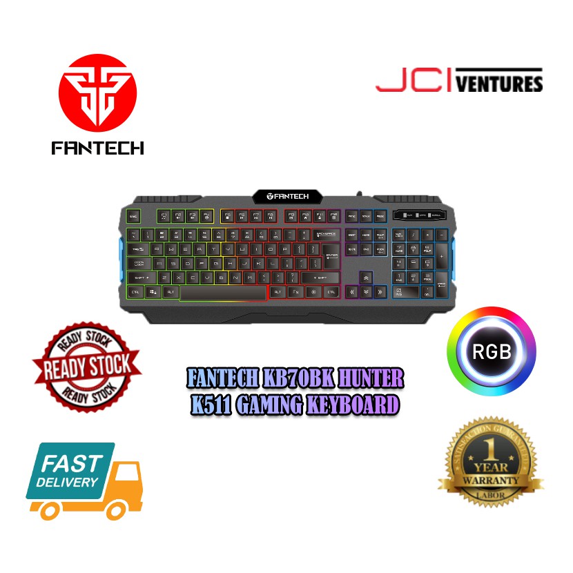 Fantech KB70BK Hunter K511 Gaming Keyboard | Shopee Singapore