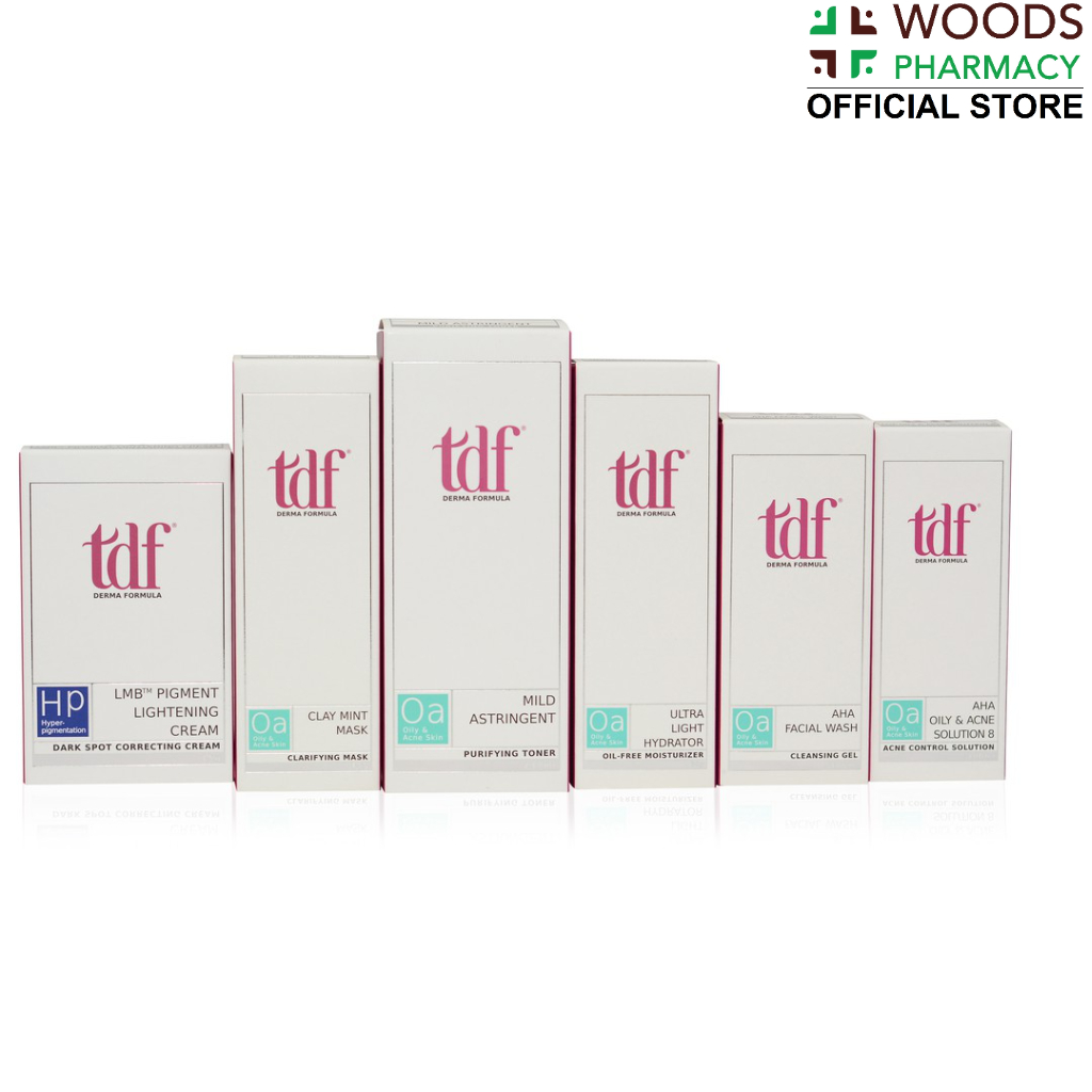TDF Derma Formula Oily and Acne Skin Range - AHA Facial Wash/ Mild ...