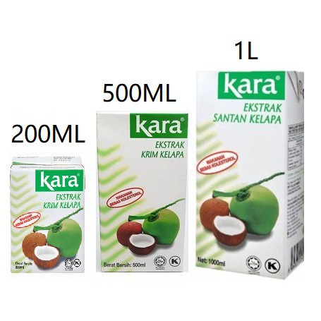 Kara COCONUT MILK - COCONUT MILK 200ml/500ml/1 liter | Shopee Singapore
