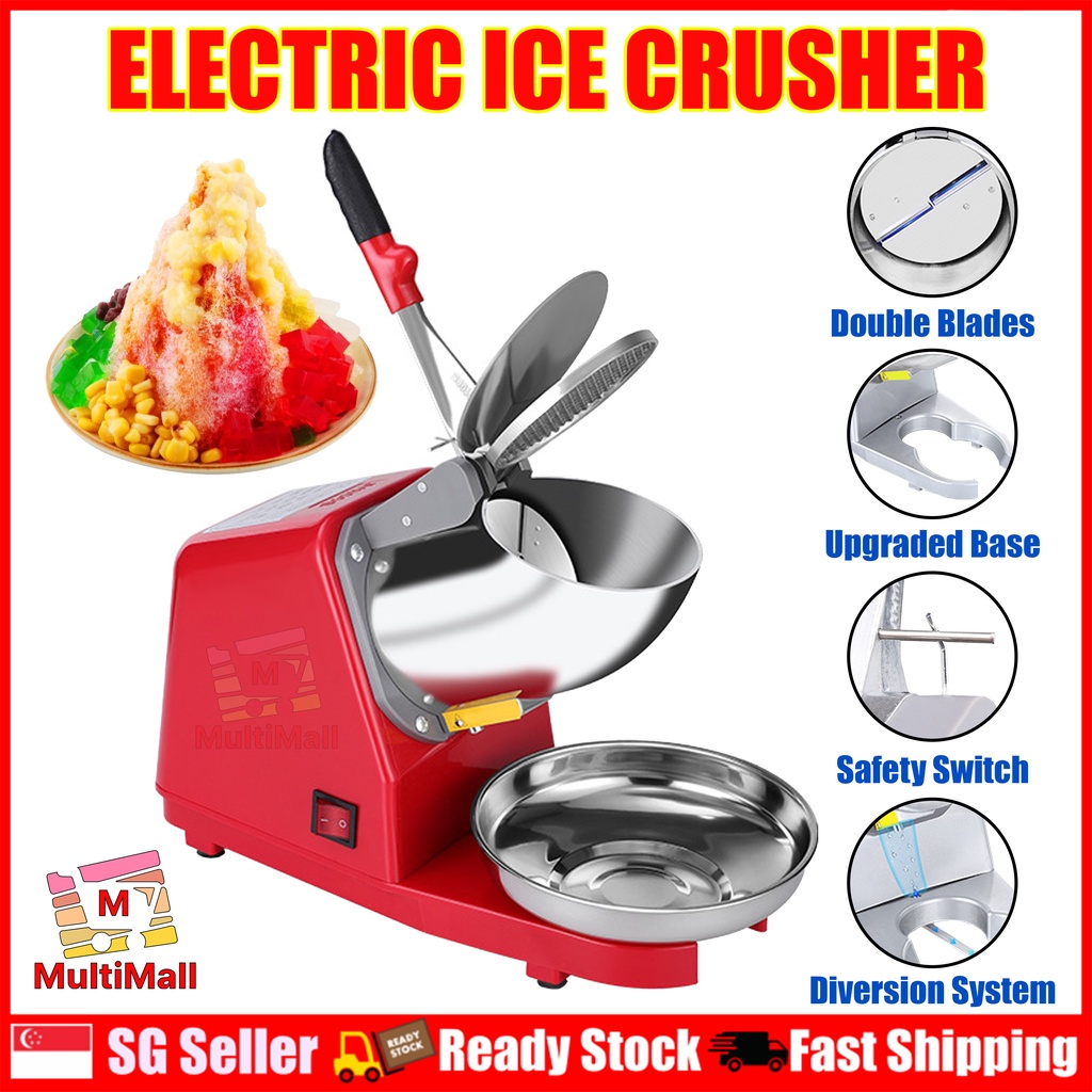New Upgraded Version Electric Ice Crusher | Stainless Steel Ice Crusher ...