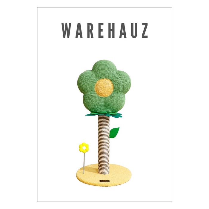 Adorable Flower Cat Scratching Post With Mini Flower Toy (3 Colours ...