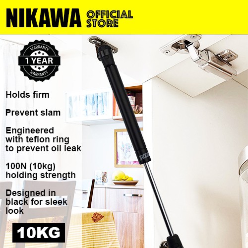 NIKAWA 1 pair of 100N (10kg) Gas Piston Stay for Kitchen Cabinet, Lift ...