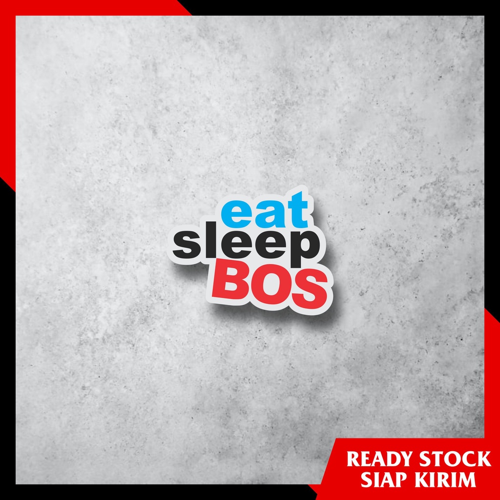 Eat SLEEP BOS - Bismania bus Mania bus Mania Cutting Aesthetic Sticker ...
