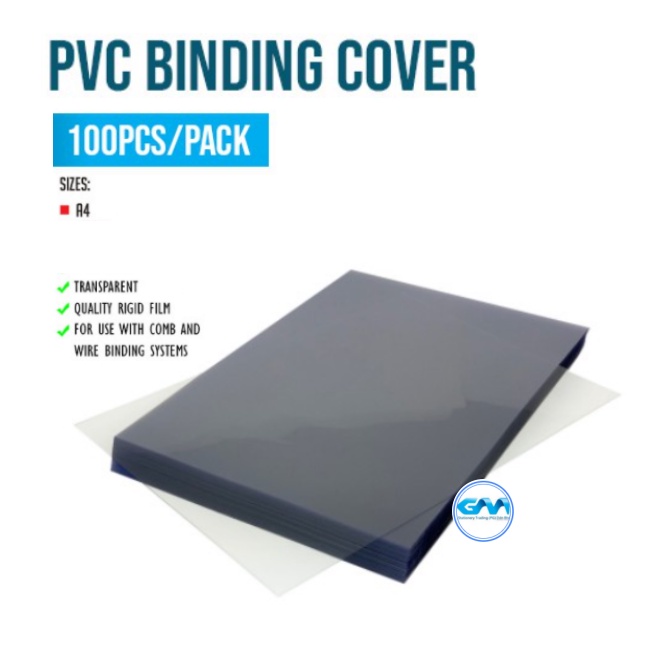 A4 PVC Clear Binding Cover 0.2mm / A4 Rigid Sheet (100 sheet / 50 sheet ...
