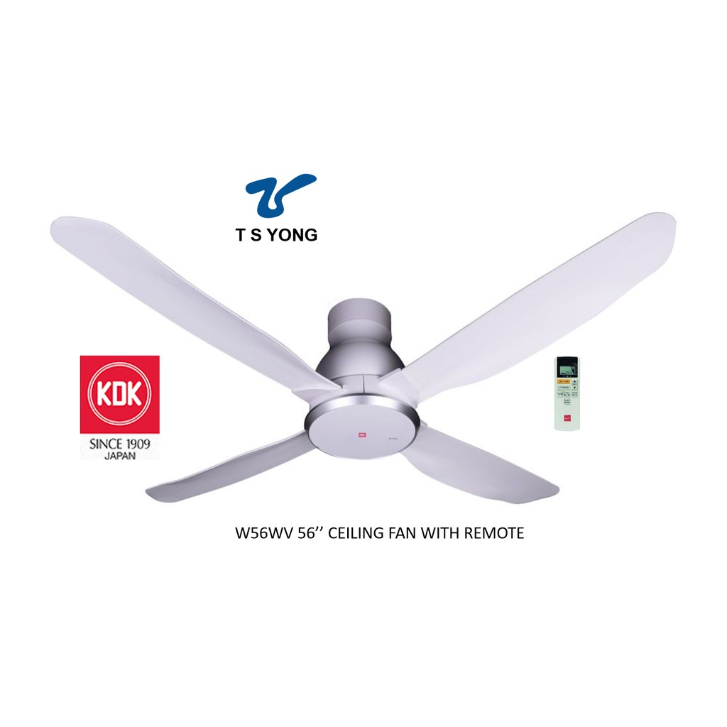 KDK W56WV-WH 56'' Ceiling fan with DC Motor | Shopee Singapore