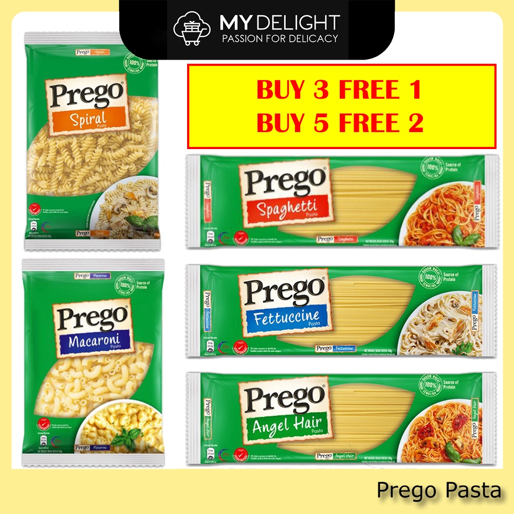 PREGO - Pasta (Angel Hair / Macaroni / Spiral / Fettuccine / Spaghetti ...