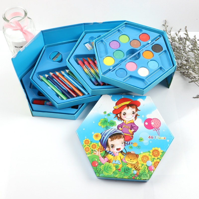 4-layer Rotating Colored Pencil Box (46 Colors Available) | Shopee ...