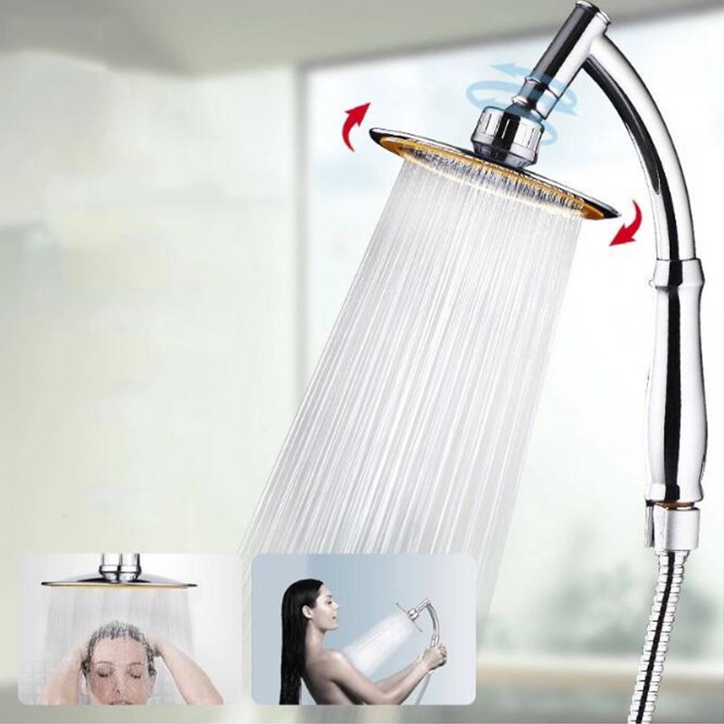 (SG STOCK) Shower Head Water Saving Rain Handheld Shower Big 6 Inch ...