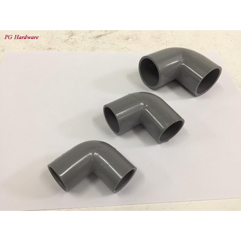 BBB PVC Pipe Equal Elbow 90 Thick (Grey) | Shopee Singapore