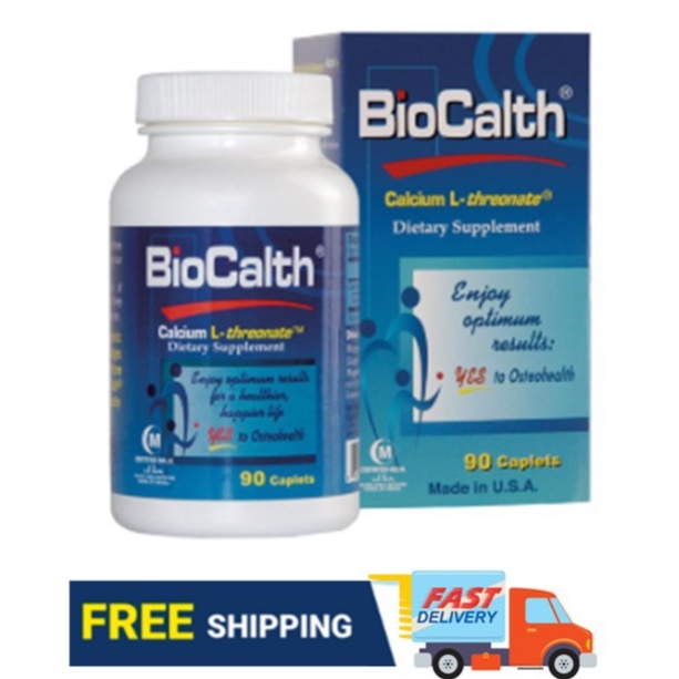 BioCalth Calcium L-Threonate Dietary Supplement 90 Caplets | Shopee ...