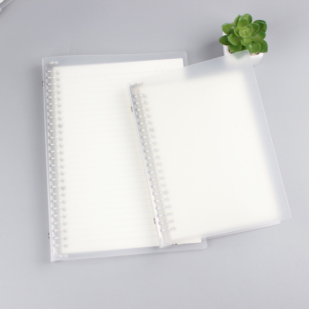 Good quality A5 Loose-leaf Transparent 20 hole Notebook Detachable ...