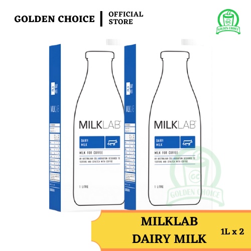 MilkLab Dairy Milk Uht Barista Milk 2 pack x 1L Halal - UHT Susu Lembu ...