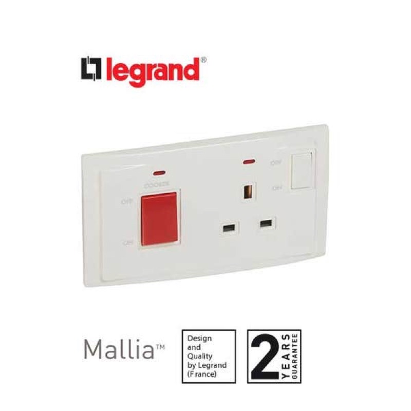 Legrand Cooker control unit 45A + 13A | Shopee Singapore