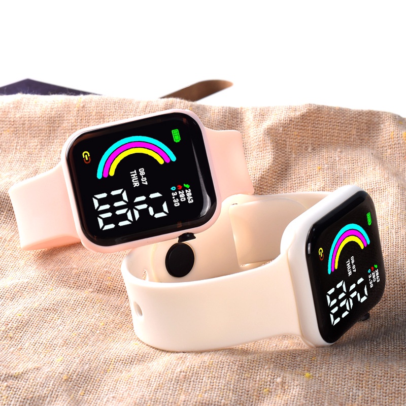 LED Fashion Digital Watch Outdoor Sports Waterproof Student Electronic ...