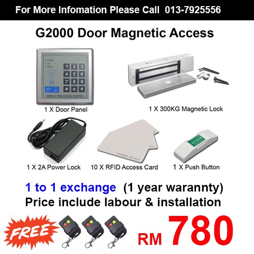 Door Proximity Lock Entry Access Control System (Include Installation ...